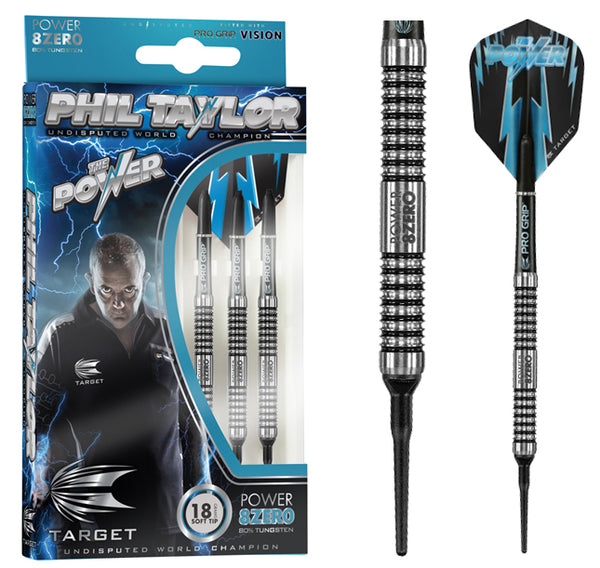 Target Phil "The Power" Taylor Power 8Zero Soft Tip Darts - Heart Of ...