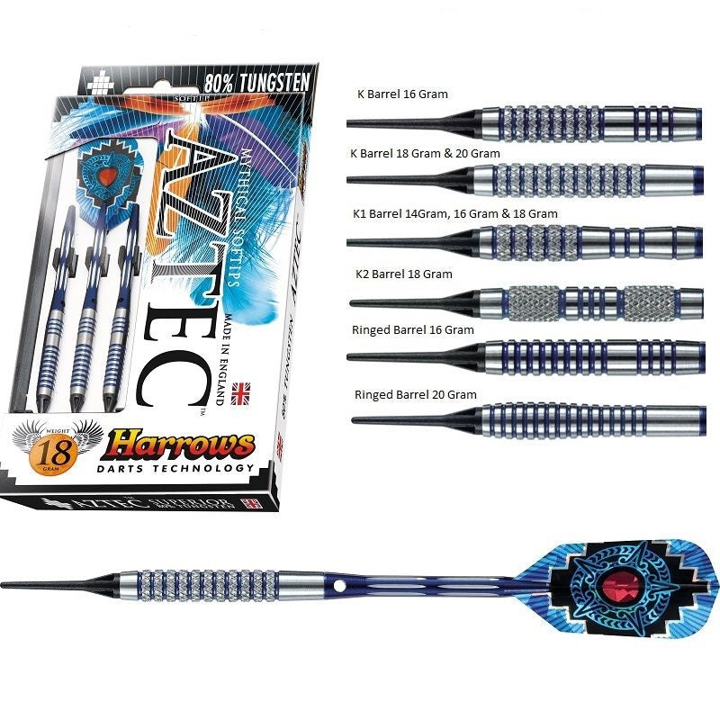 Harrows Aztec K Barrel Soft Tip Darts - Heart Of Dixie Amusements, LLC
